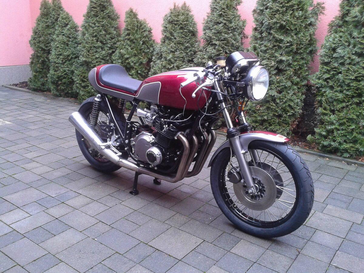 Suzuki GS 750 Cafe Racer einmal anders und mit 90 PS sehr potent