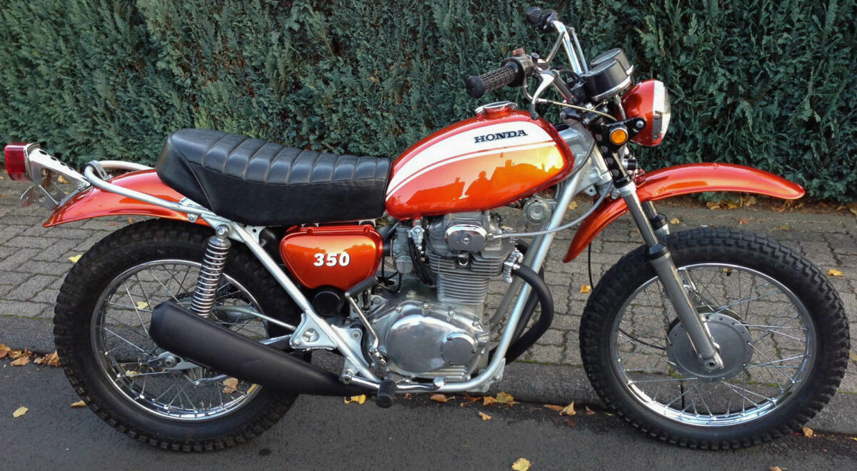 Honda SL 350 (1969-1973) - Für den bulligen Enduro-Auftritt im Gelände