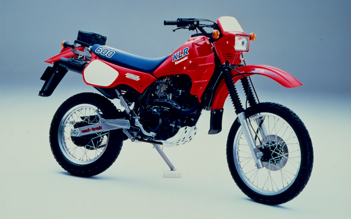 Kawasaki KLR 600 - Limetten-Grün ins Gelände