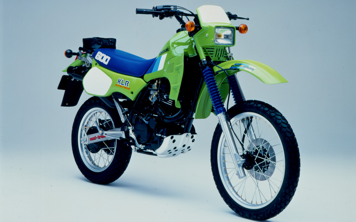 Kawasaki KLR 600 - Limetten-Grün ins Gelände
