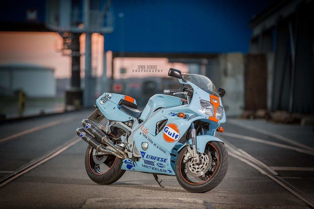 Yamaha FZR 600 R im Gulf-Racing Design - Nippon-Classic.de